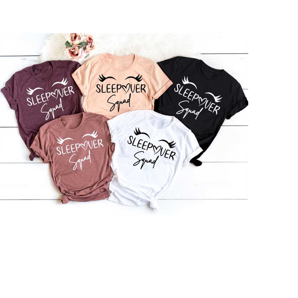 Sleepover Squad Shirts | Slumber Party Shirts | Birthday Squ - Inspire ...
