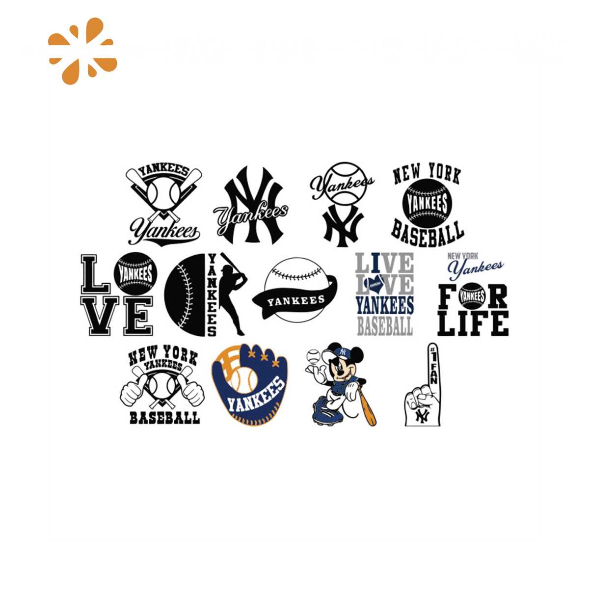 New York Yankees svg, Yankees Bundle svg, New York Yankees D | Inspire ...