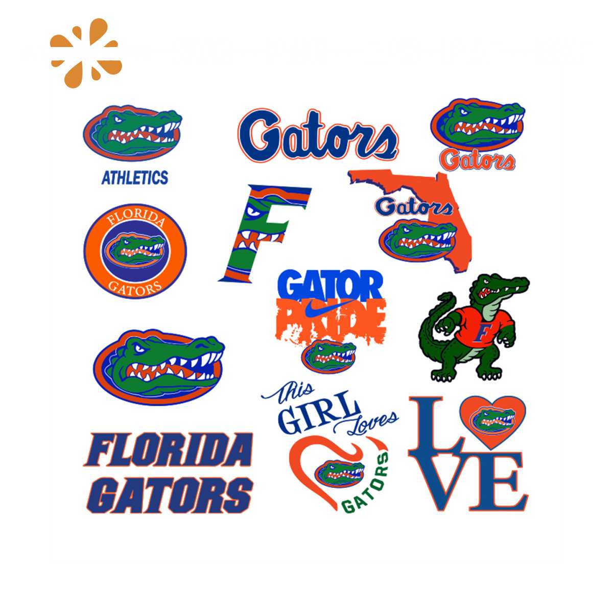 Florida Gators Logo Svg bundle, Eps, Dxf, Png Instant Downlo | Inspire ...