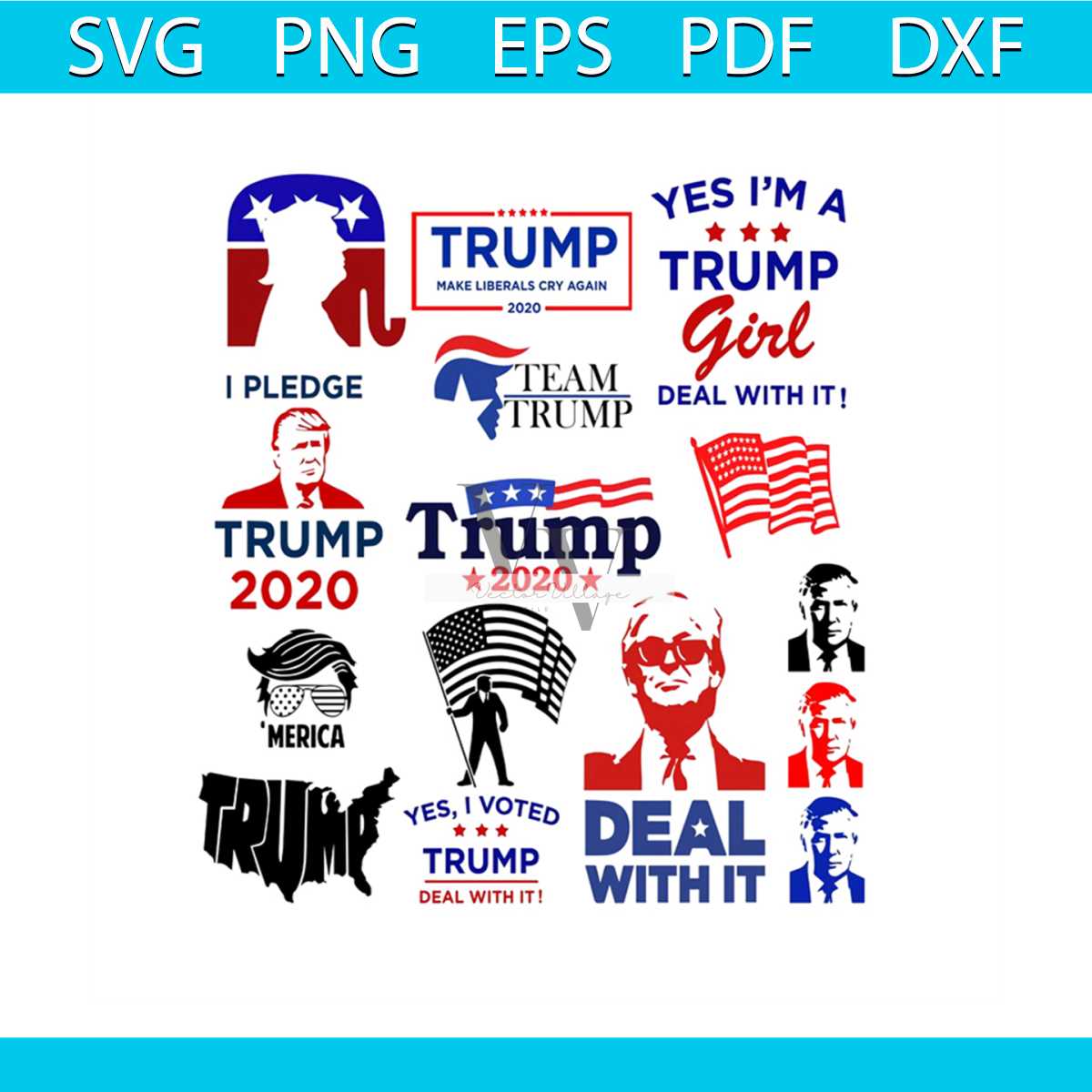 Donald trump svg bundle, giving middle finger, flipping off | Inspire ...