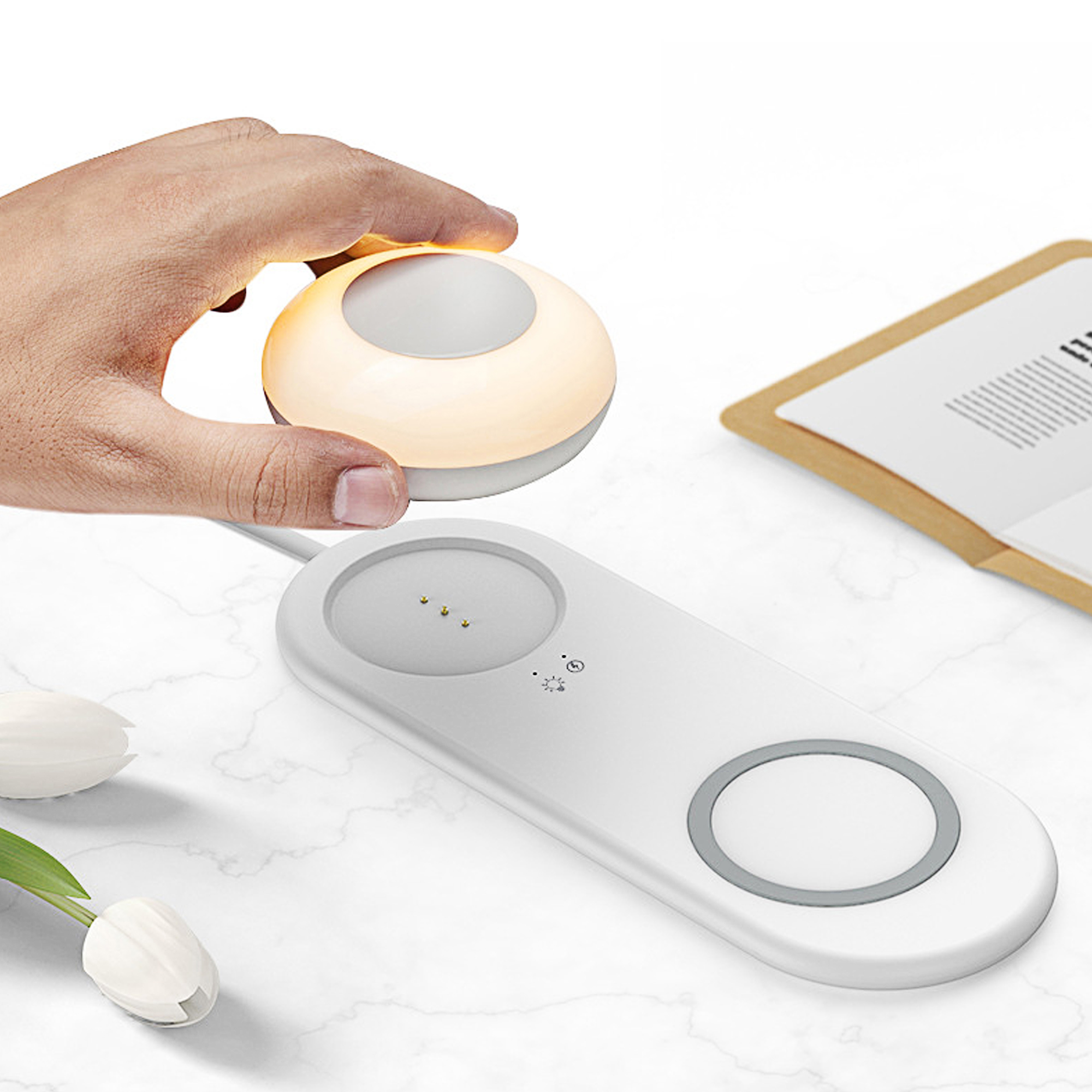 Wireless Charging Dot Night Light | Inspire Uplift