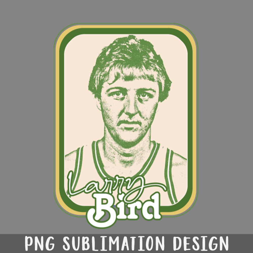 Larry Bird Retro Basketball Fan Design PNG Download | Inspire Uplift