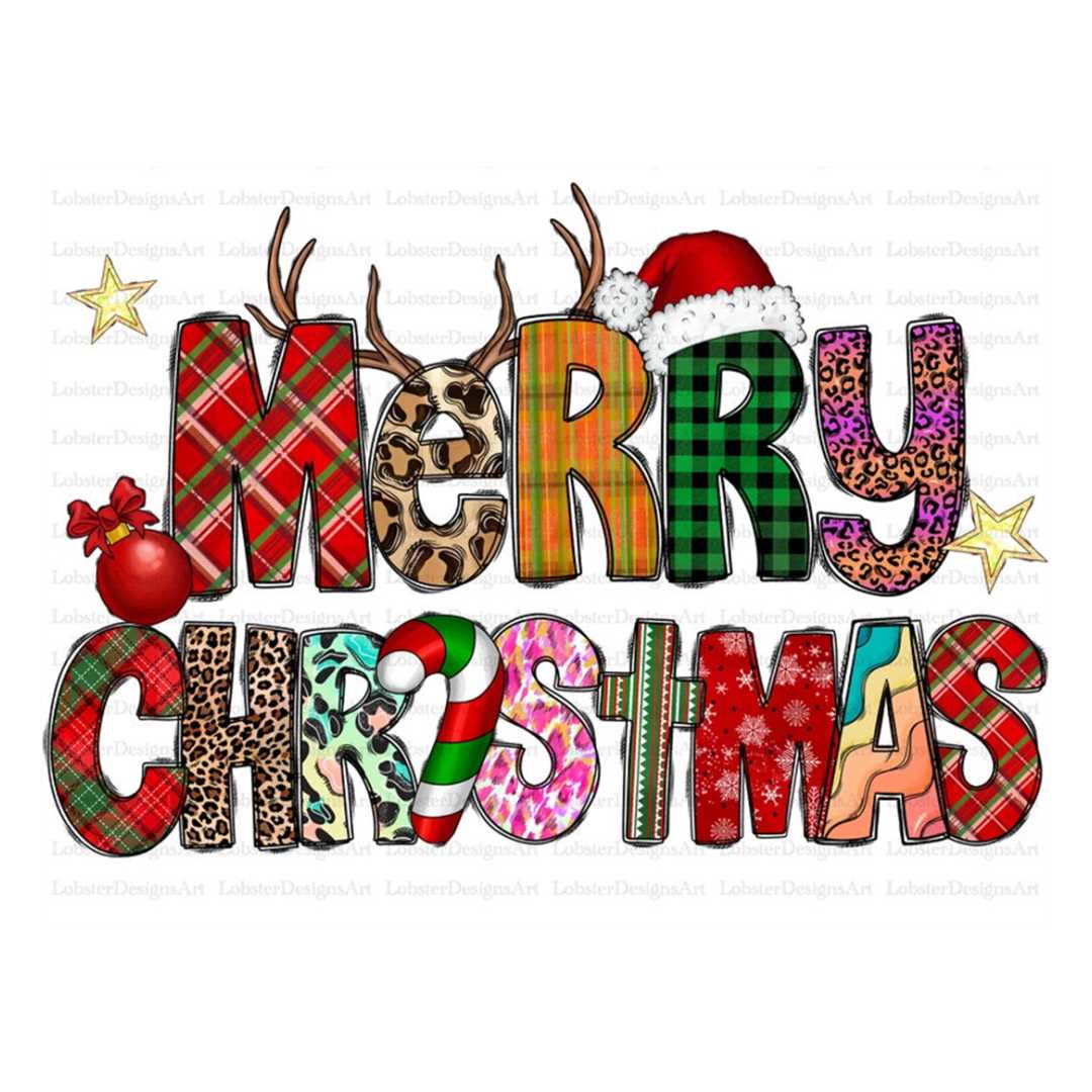 Merry Christmas PNG File, Sublimation Designs Download, Digi - Inspire ...