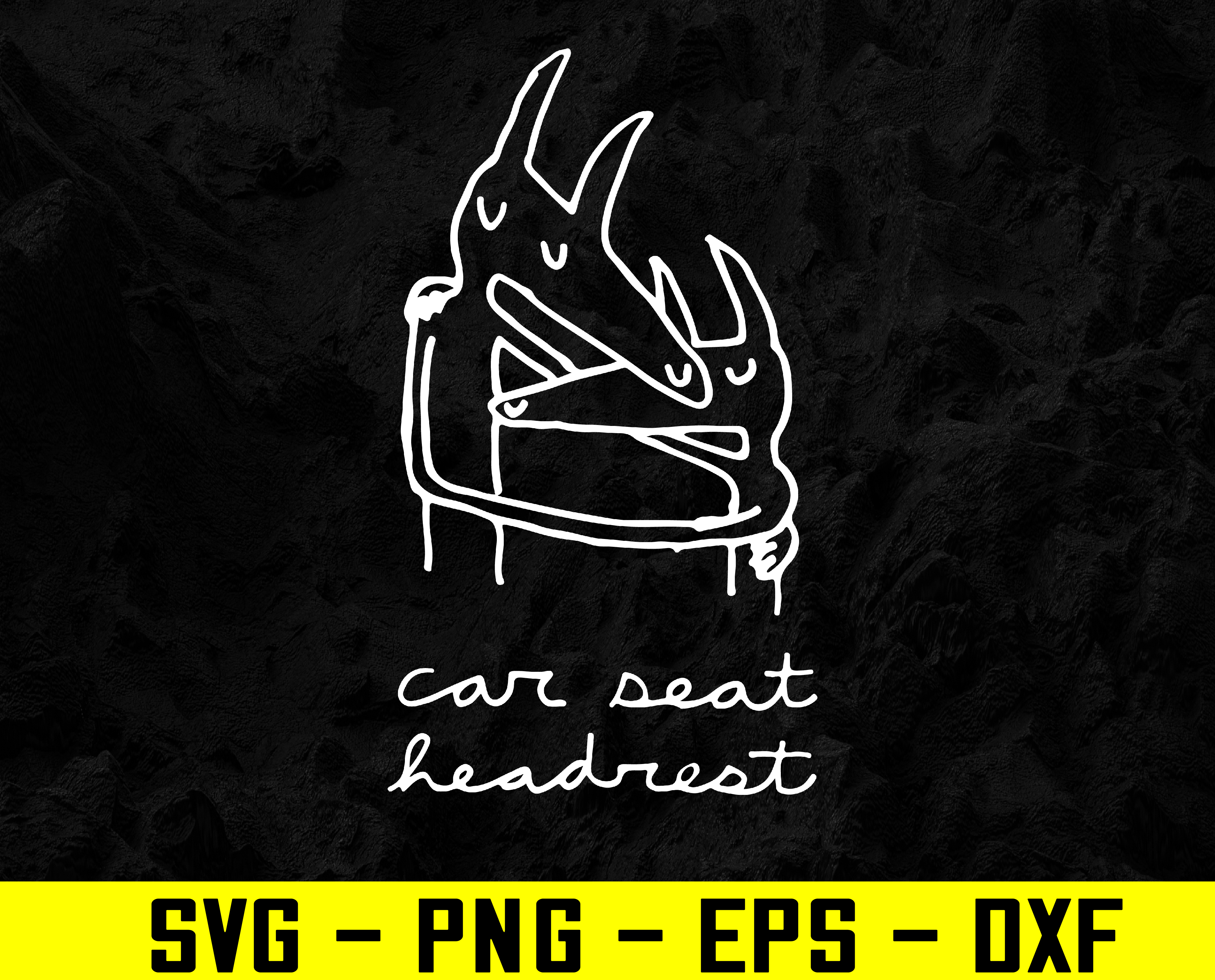 Car Seat Headrest Svg, Eps, Png, Dxf, Digital Download | Inspire Uplift