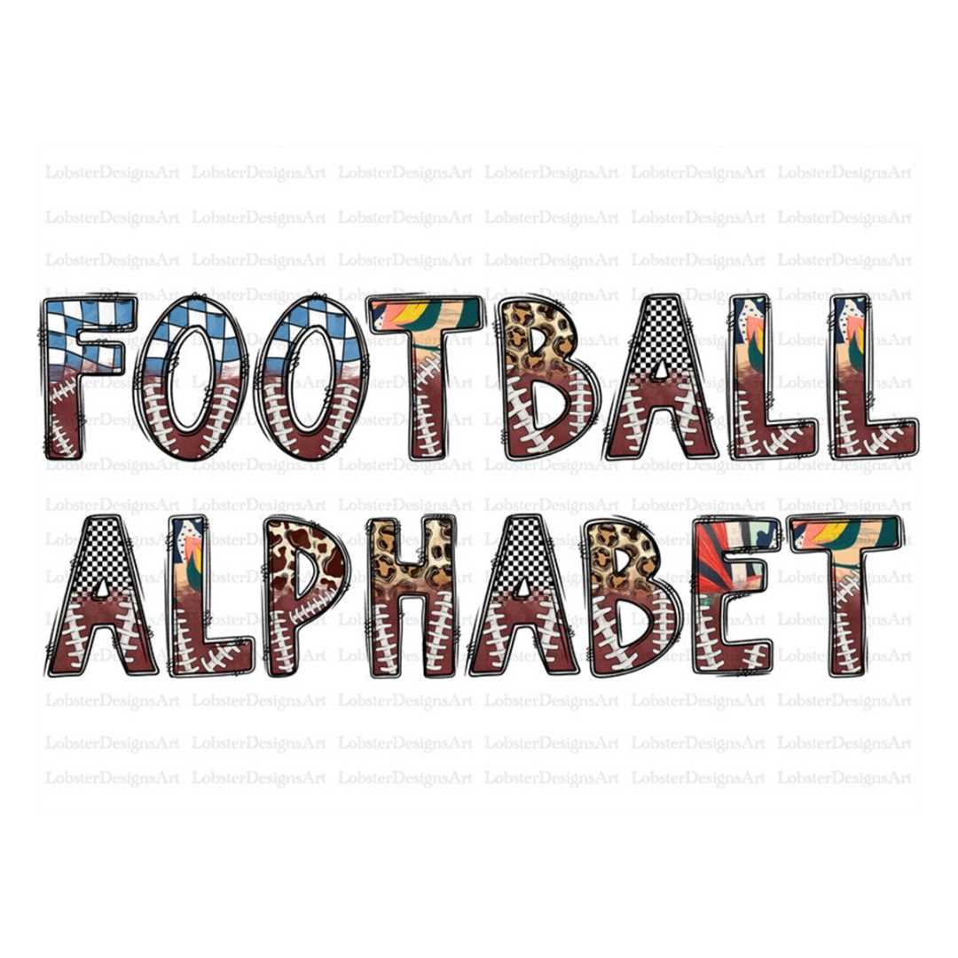 Football Alphabet,Font Letters,Western Alphabet, Football Le | Inspire ...