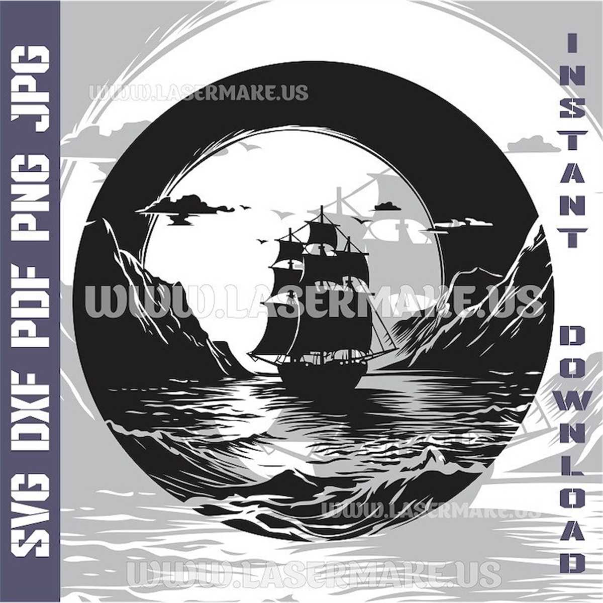 Sea ship SVG file | cut file for cricut | printable png| SVG | Inspire ...