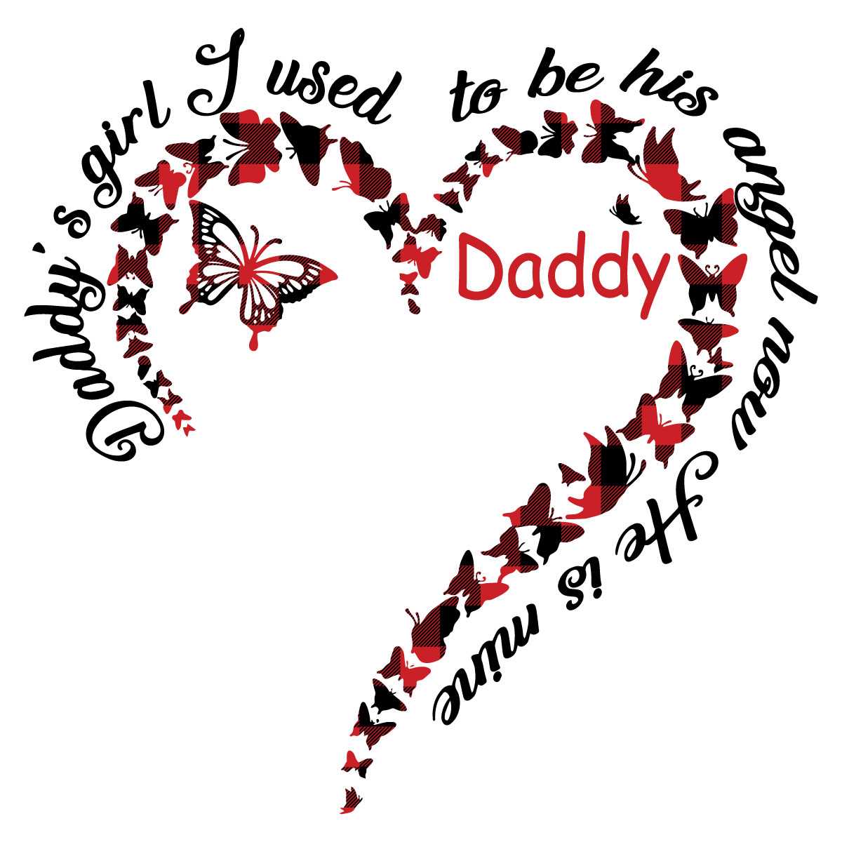 I Used To Be His Angel Now Svg Daddys Girl Svg Inspire Uplift