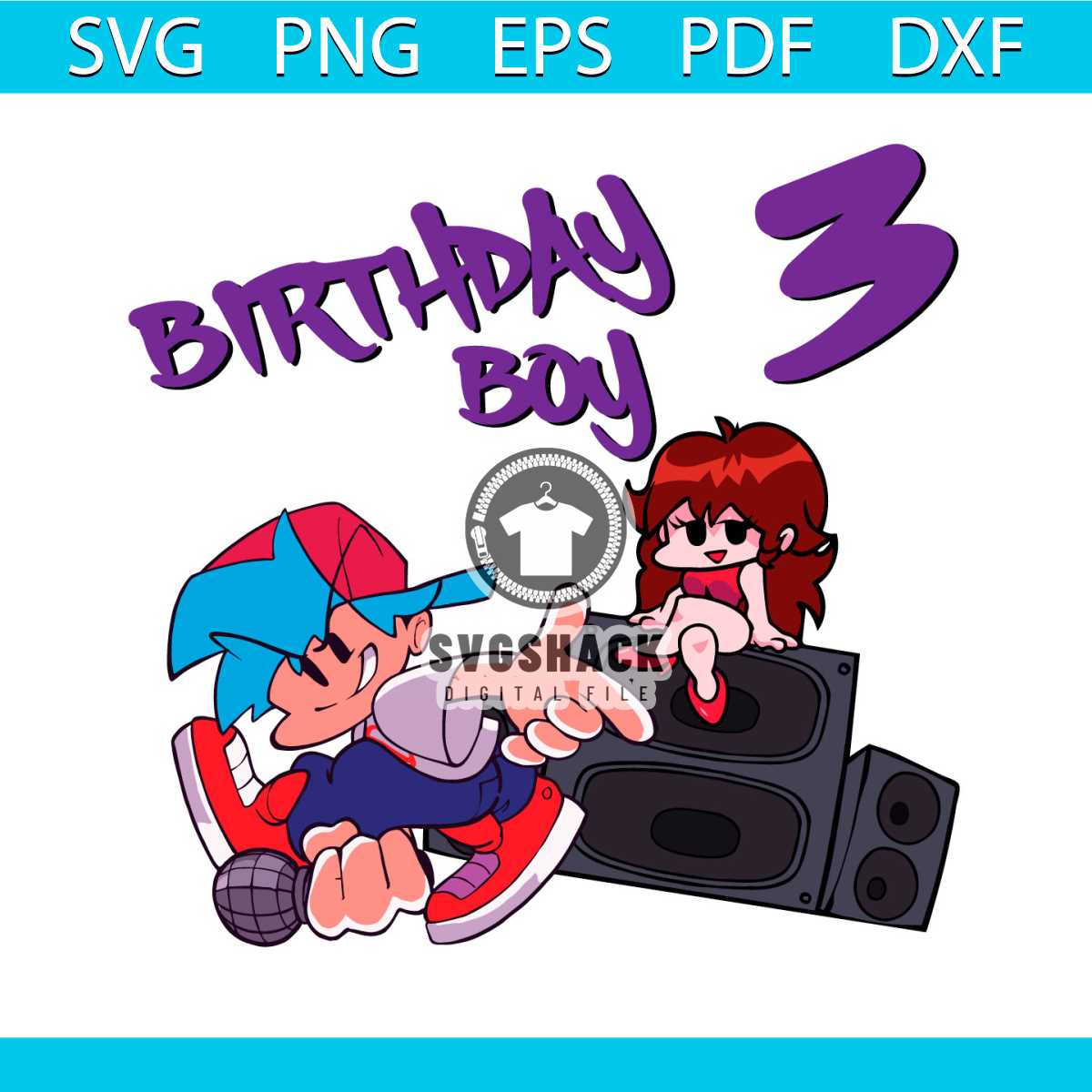3rd Birthday Boy The Friday Night Funkin Boyfriends Svg - Inspire Uplift