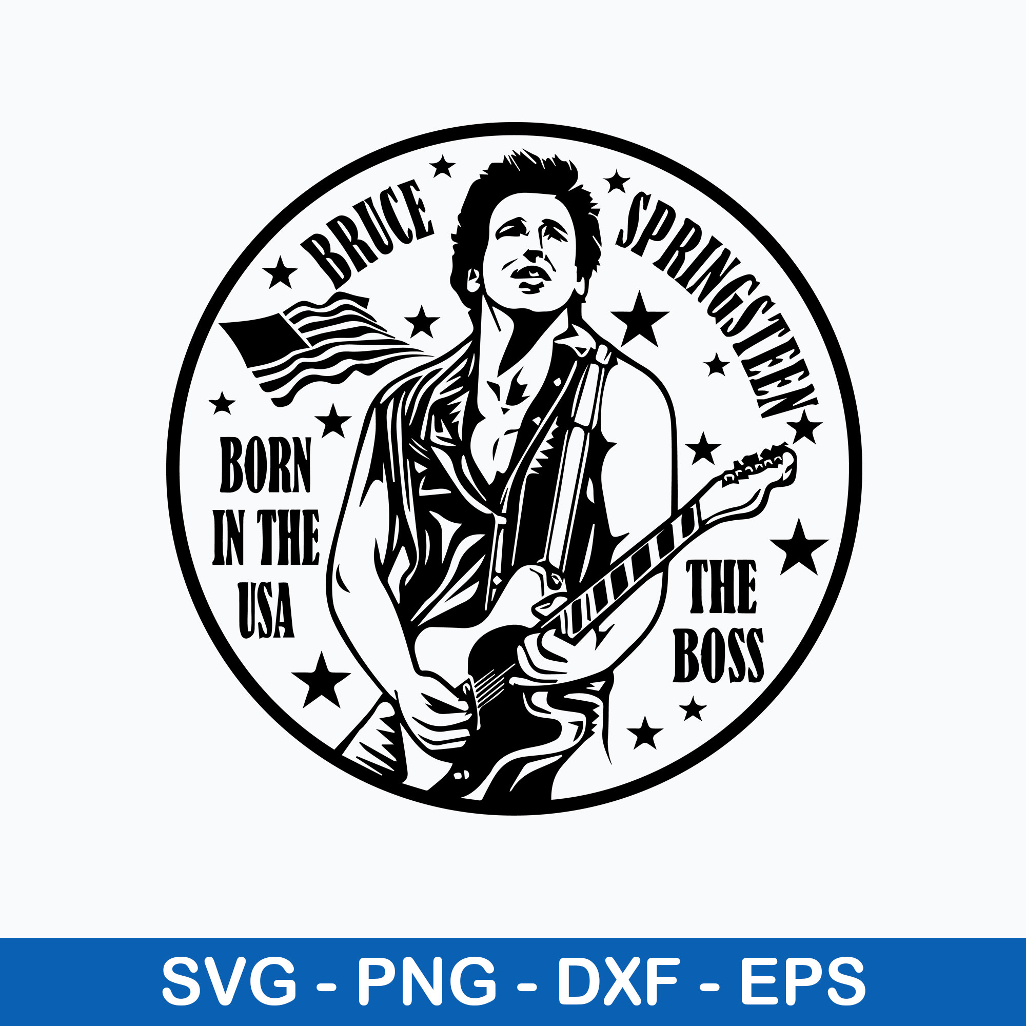 Bruce Springsteen Born In The Usa The Boos Svg, Bruce Spring - Inspire ...