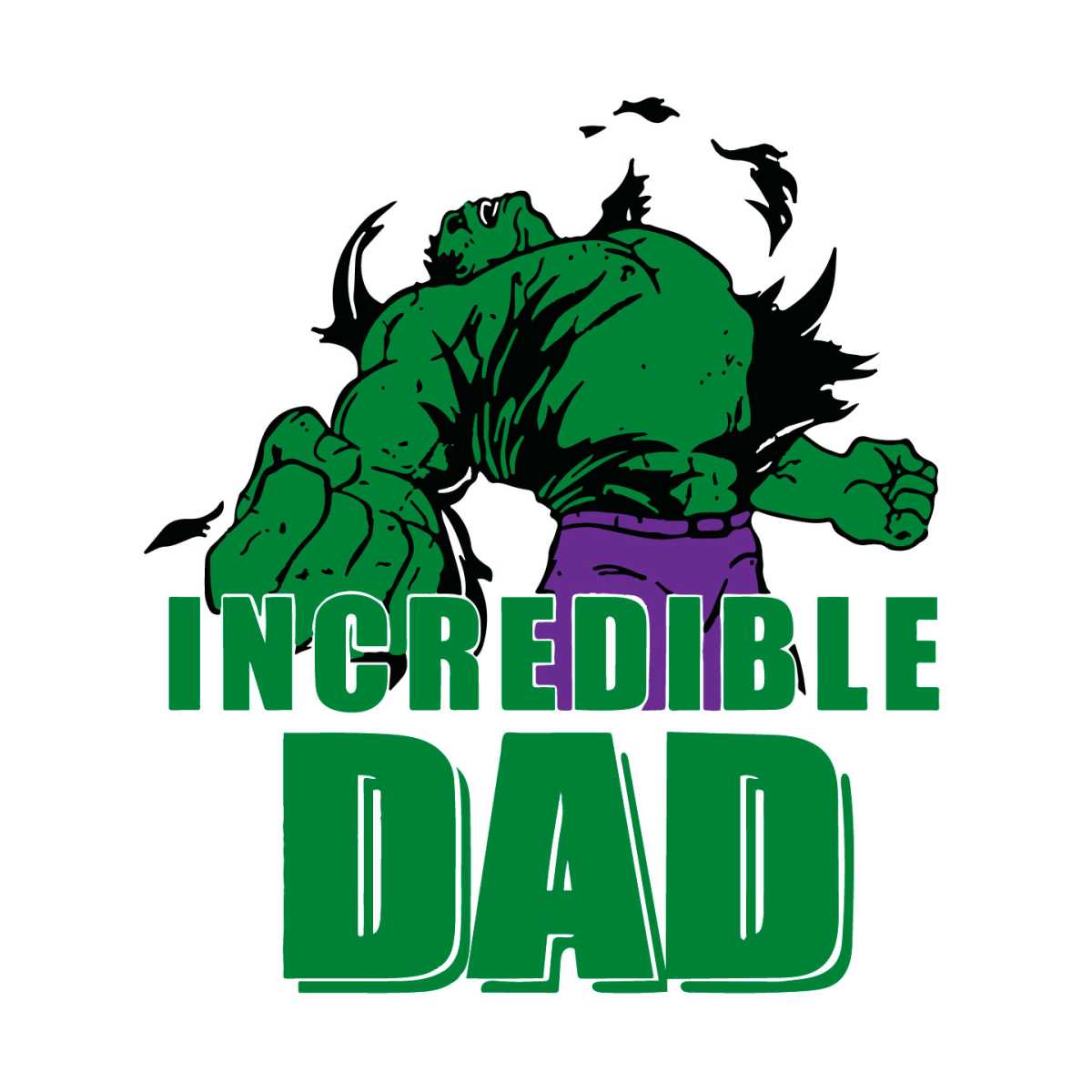 Hulk Dad Svg | Inspire Uplift