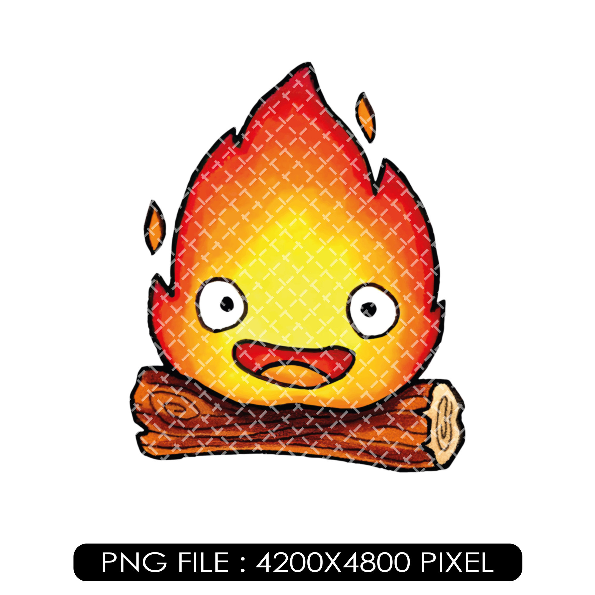 Calcifer Away Digital File Png, Studio Ghibli Png, Anime Png | Inspire ...