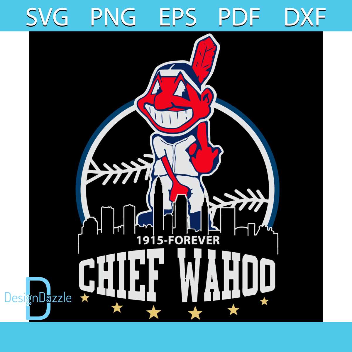 Chief Wahoo Indians De Cleveland Svg, Sport Svg, Chief Wahoo | Inspire ...