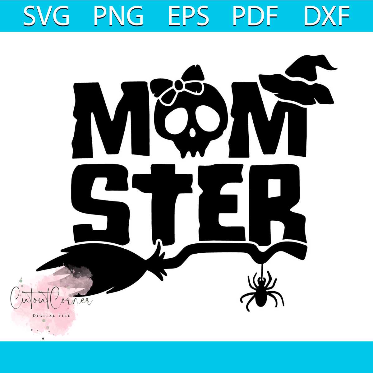 Momster SVG, Mom Skull SVG, Witch SVG, Monster Svg, Hallowee | Inspire Uplift