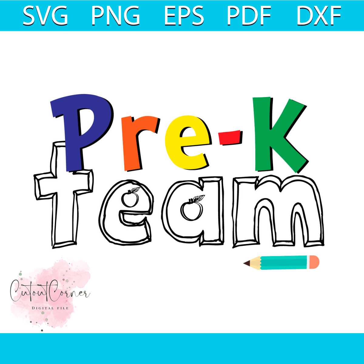 PreK team Svg, Back to school Svg, Study Groups Svg , Team w | Inspire ...