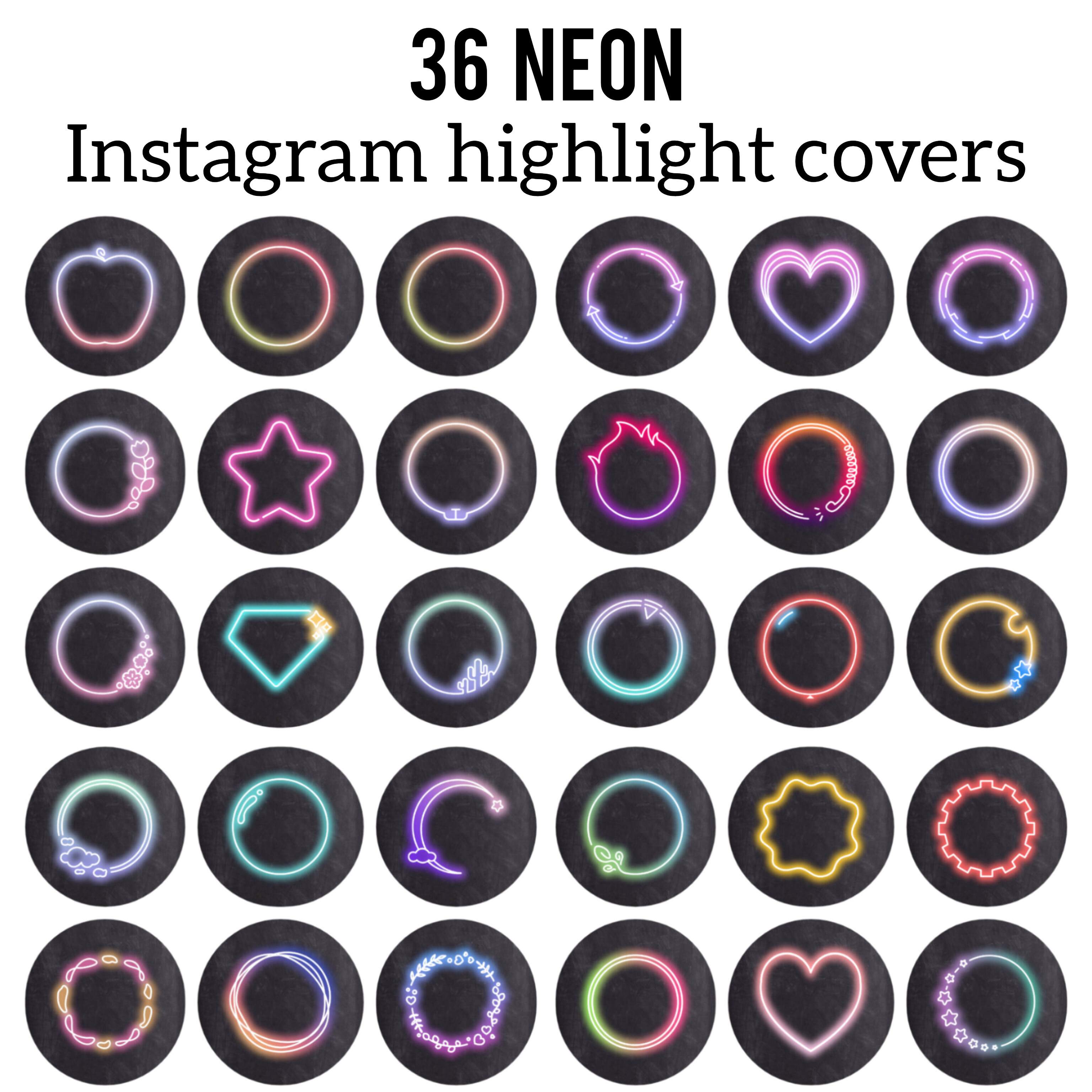 36 Lifestyle Instagram Highlight Icons. Bright Instagram Hi - Inspire ...