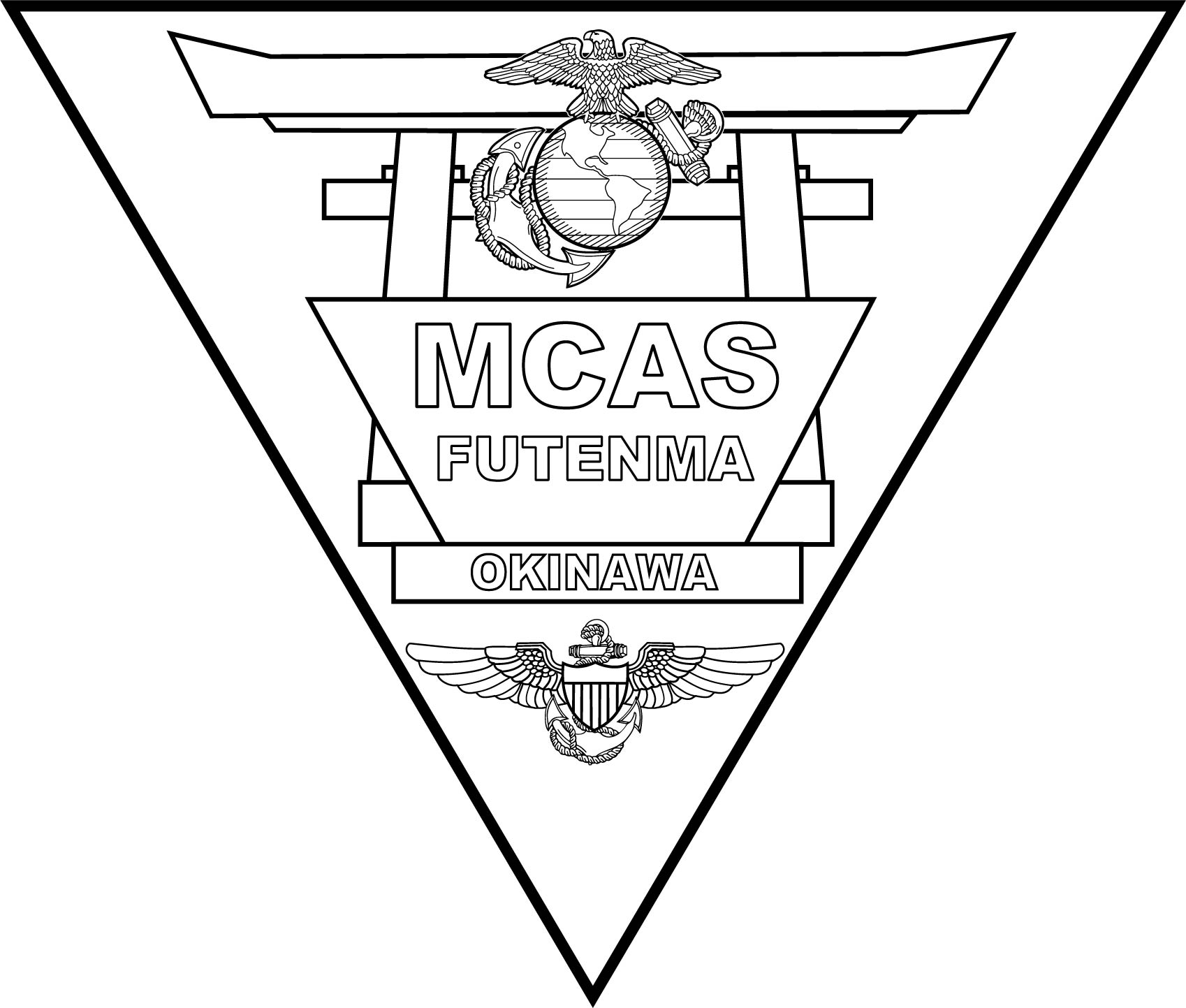 MCAS FUTENMA OKINAWA VECTOR SVG DXF EPS PNG JPG FILE | Inspire Uplift
