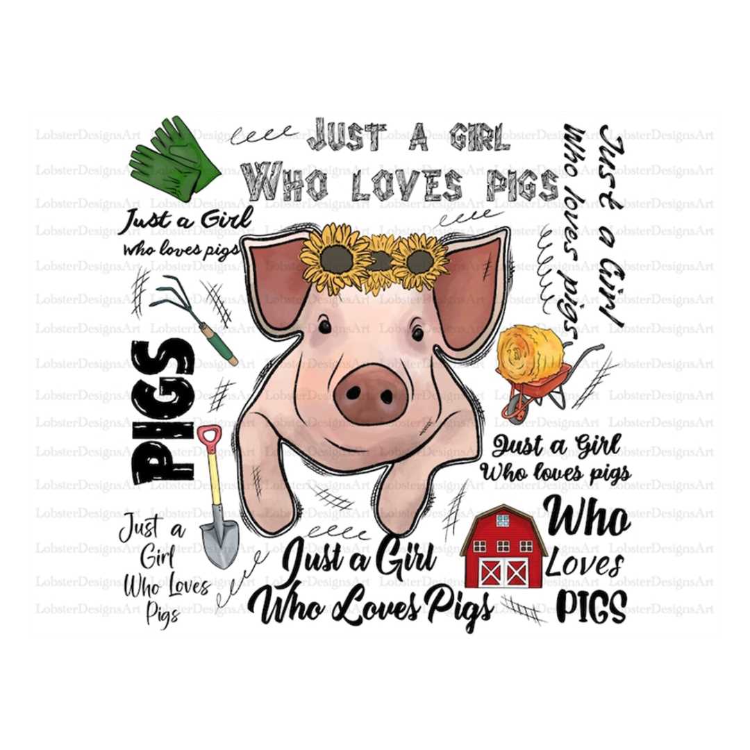 Pig Design Png, Farm Pig, Digital Downloads, Farmer, Pigs Lo | Inspire ...