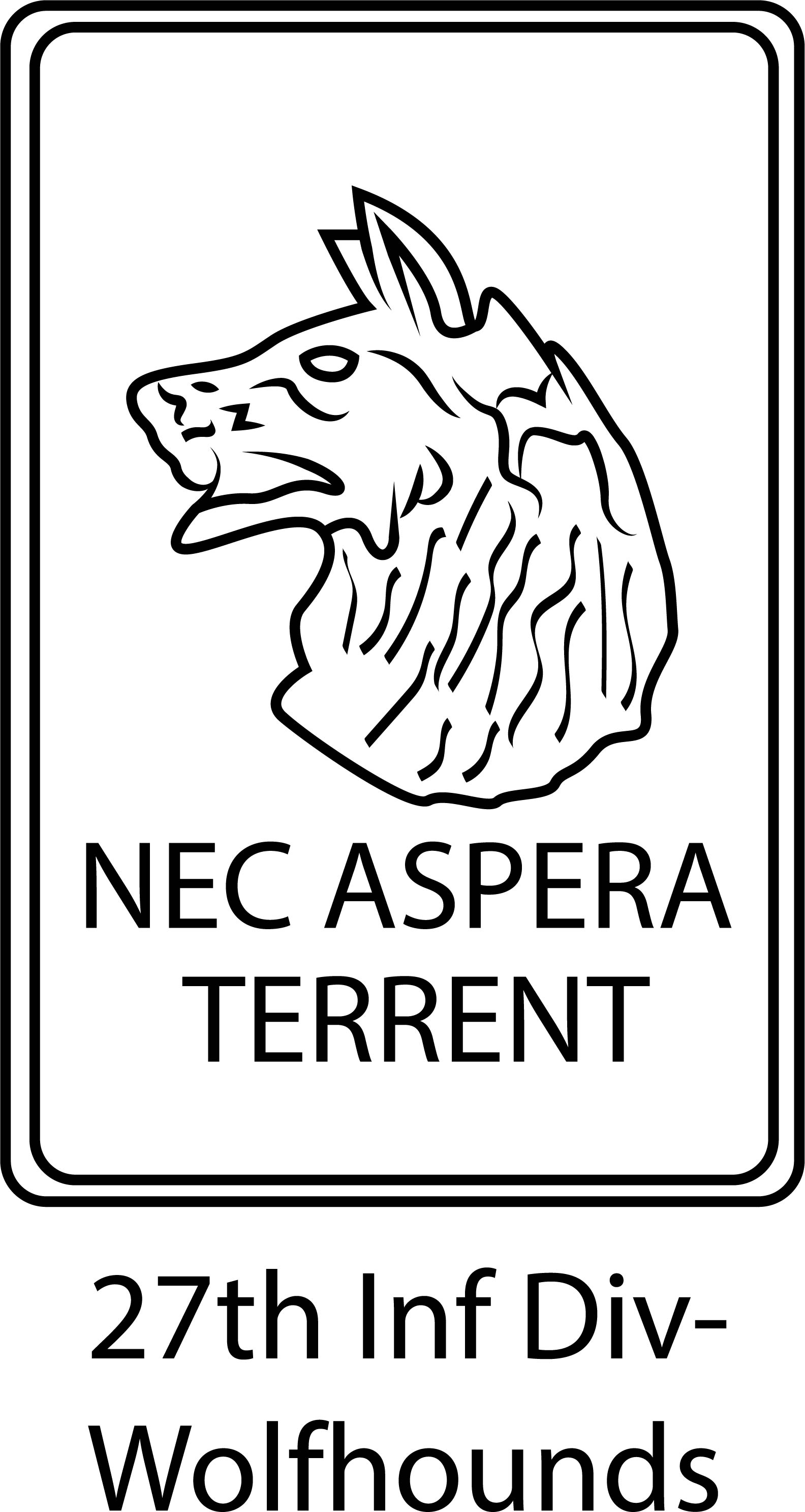 US ARMY 27th INFANTRY DIVISIONS Wolfhounds VECTOR SVG DXF E | Inspire ...