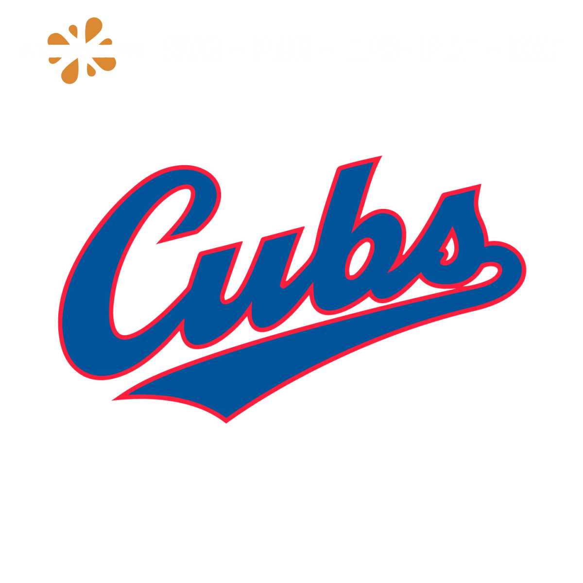 Chicago Cubs Text Logo MLB Baseball Svg, Sport Svg, Chicago - Inspire ...