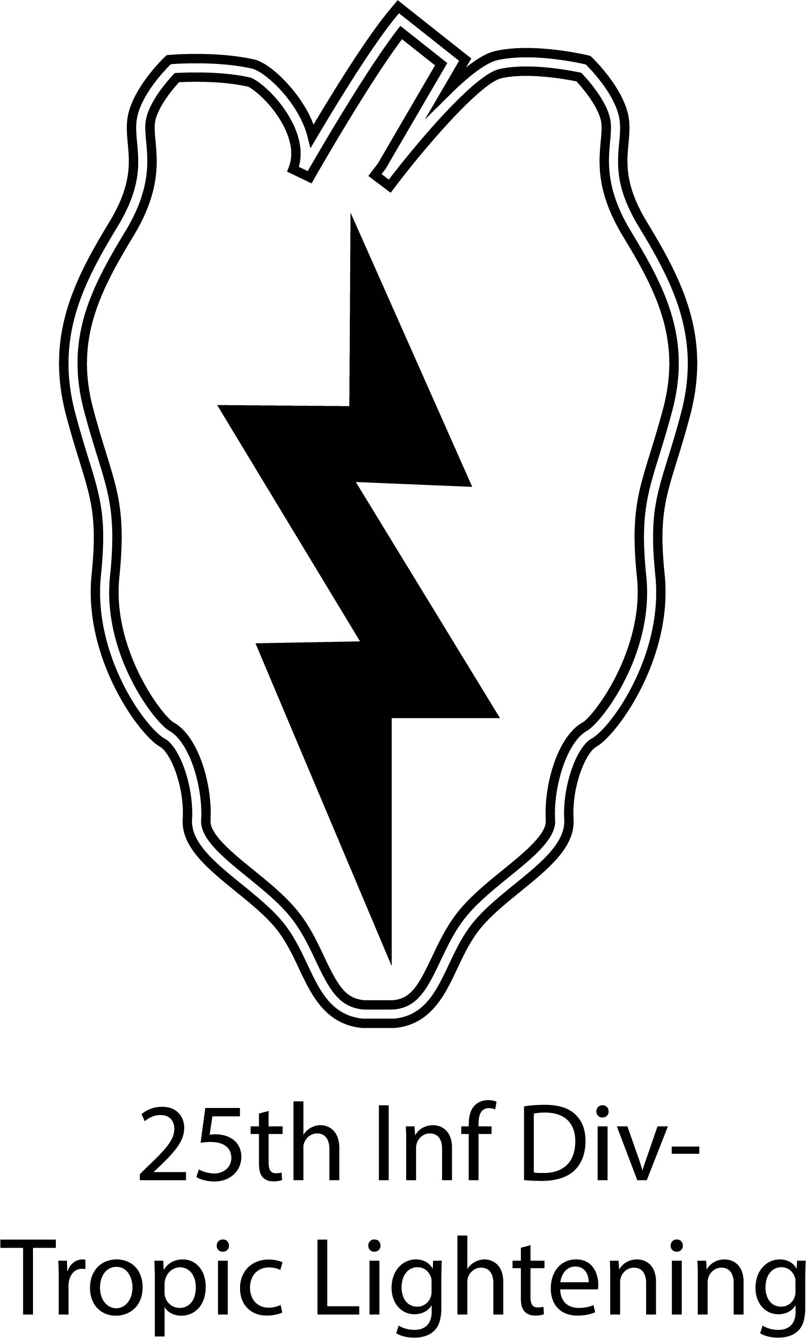 US ARMY 25th INFANTRY DIVISIONS Tropic Lightening VECTOR SV | Inspire ...