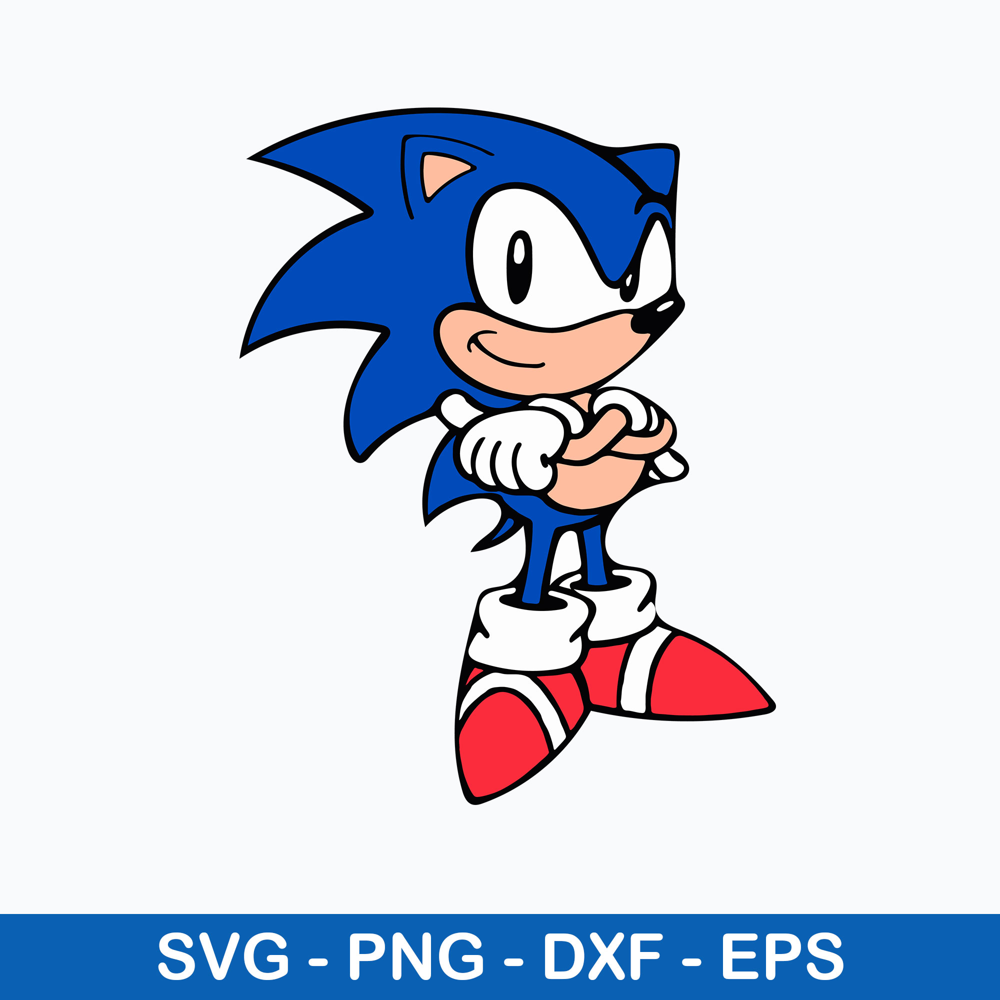 Hedgehog Sonic Svg, Sonic Svg, Cartoon Svg, Png Dxf Eps File | Inspire ...