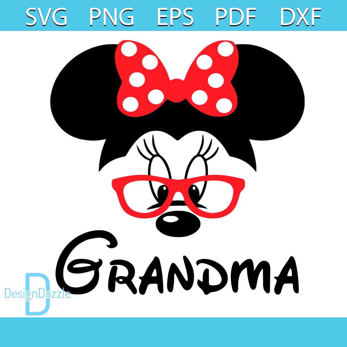 Grandma Minnie Mouse Svg, Disney Svg, Minnie Grandma Mouse S | Inspire ...