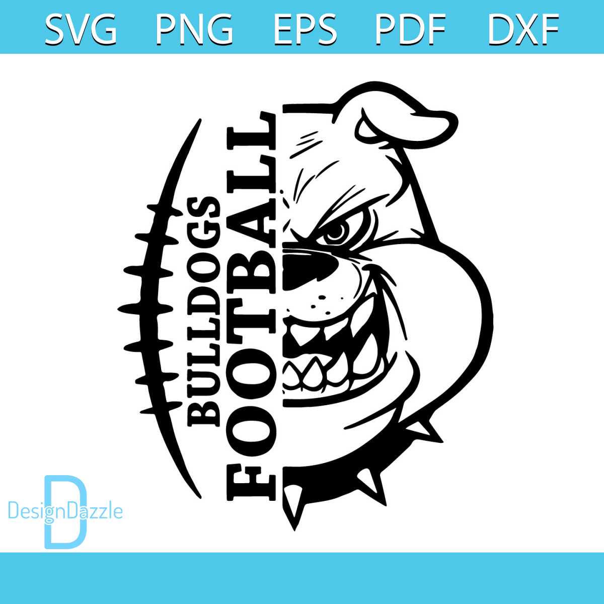 Bulldogs Football Svg, Sport Svg, NCAA Svg, Football Team Sv | Inspire ...