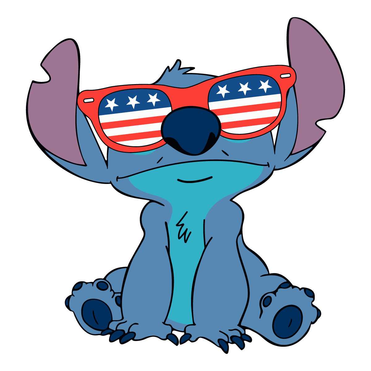 Funny American Flag SVG, 4th Of July 2022 Disney Stitch SVG | Inspire ...