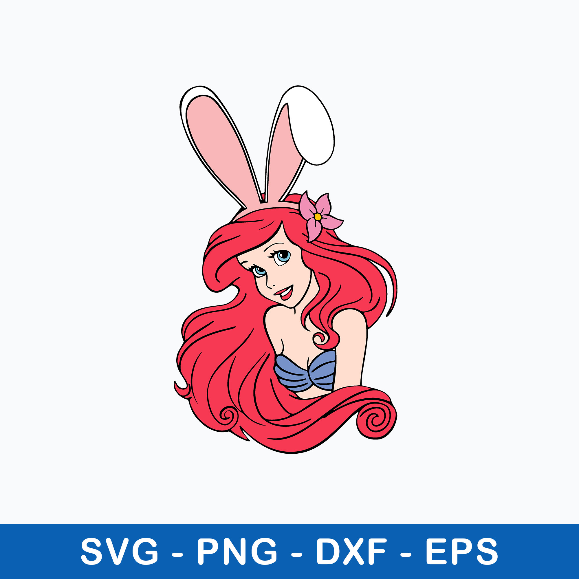 Little Mermaid Easter Svg, Mermaid Svg, Png Dxf Eps File - Inspire Uplift