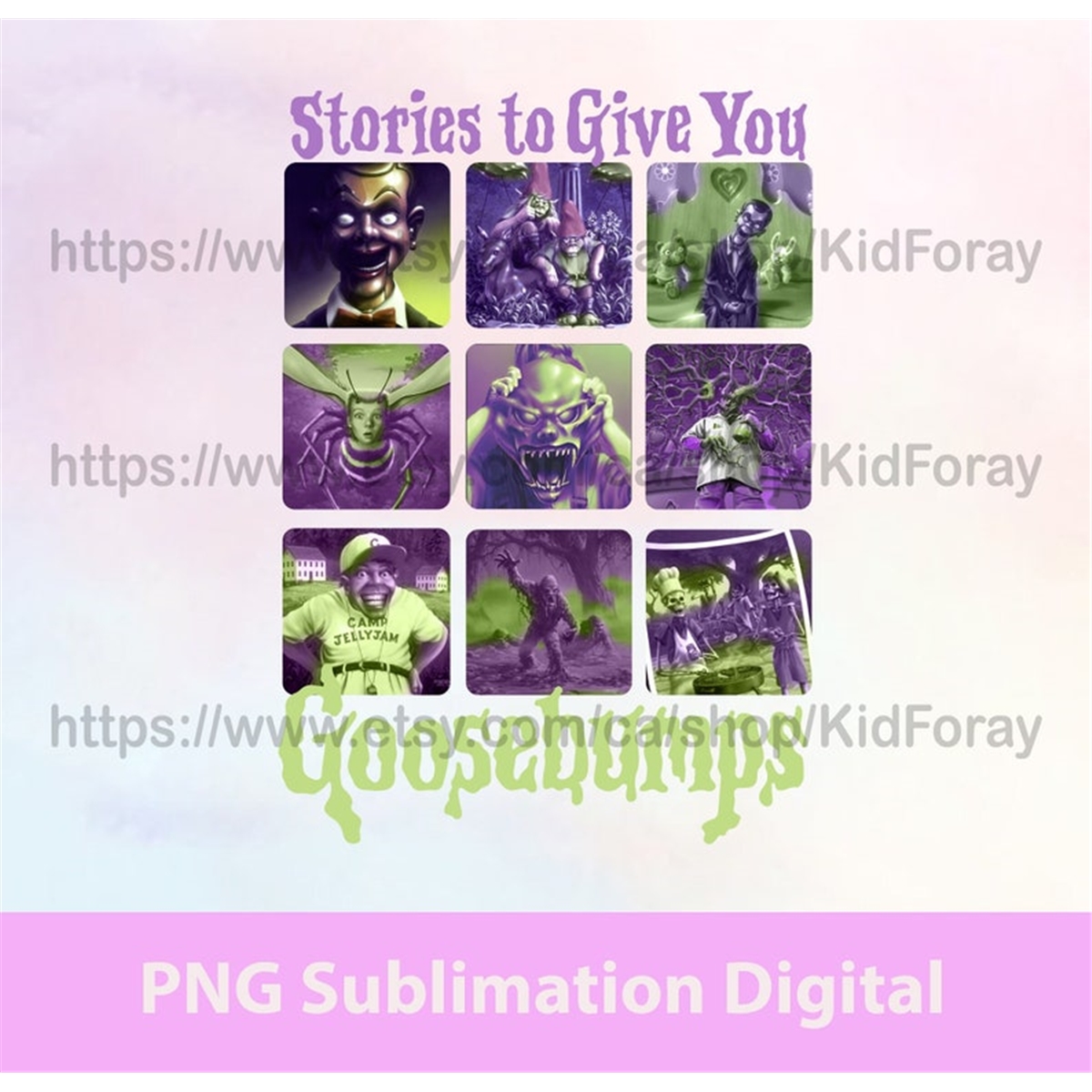 90s Goosebump PNG, Retro Halloween Ghost PNG, Vintage Scary - Inspire ...