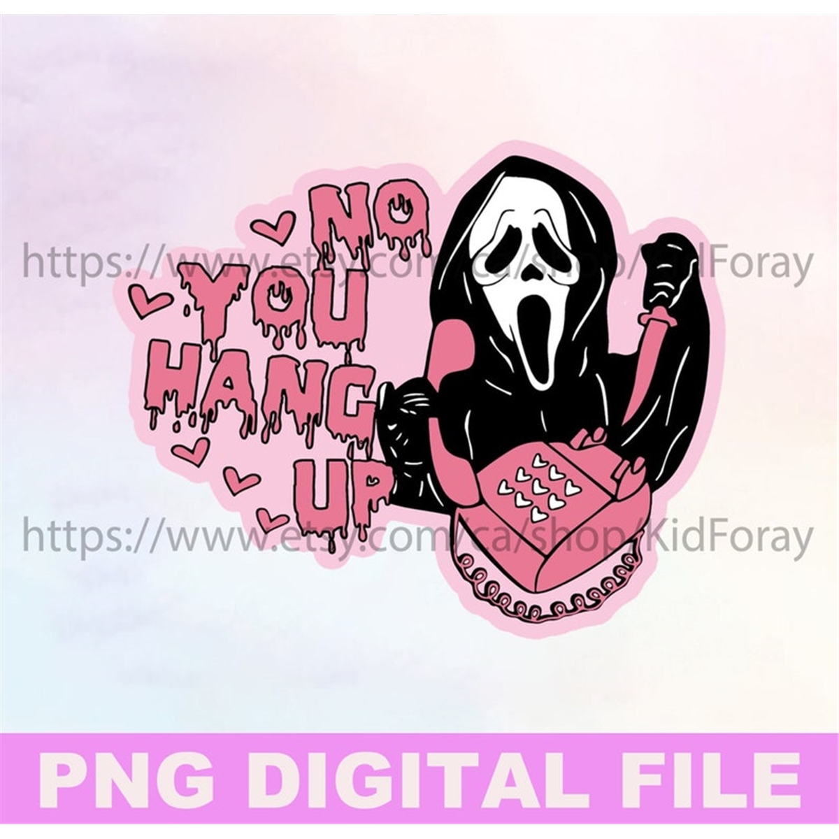 No You Hang Up PNG, Halloween Ghost PNG, Scream Ghostface PN | Inspire Uplift