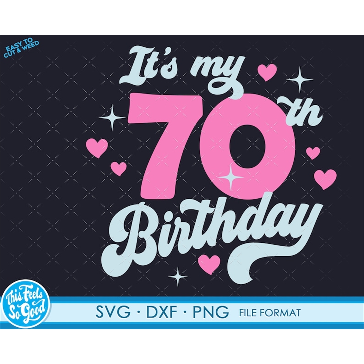 I'm Turning 70 years old svg 70th Birthday svg files for Cri - Inspire ...