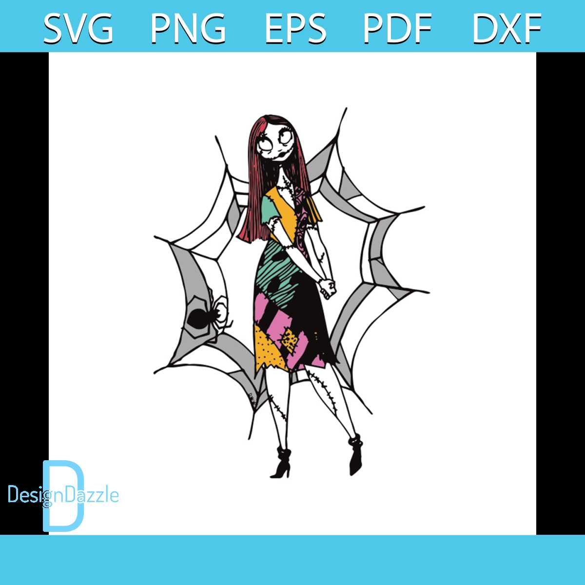 Sally The Nightmare Before Christmas Svg, Clipart, Jack Skel | Inspire ...