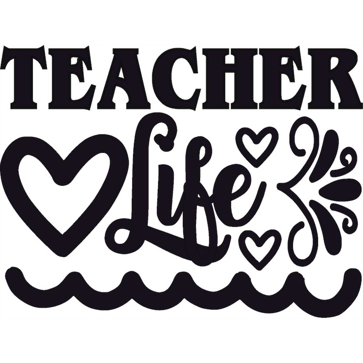 QualityPerfectionUS Digital Download - Teacher Love Life - S - Inspire ...