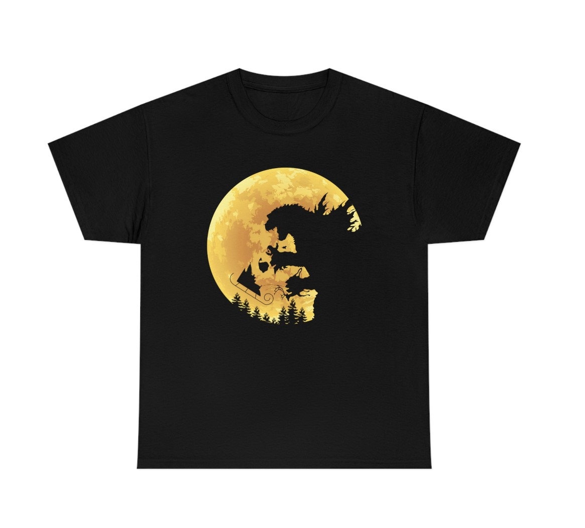 Godzilla eating Santa Funny Christmas Shirt | Inspire Uplift