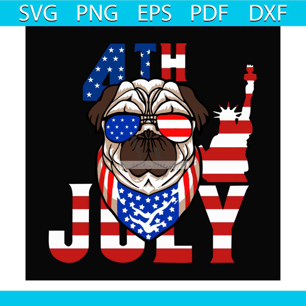 4th Of July Pitbull With Sunglasses Svg, Independence Day Sv - Inspire ...