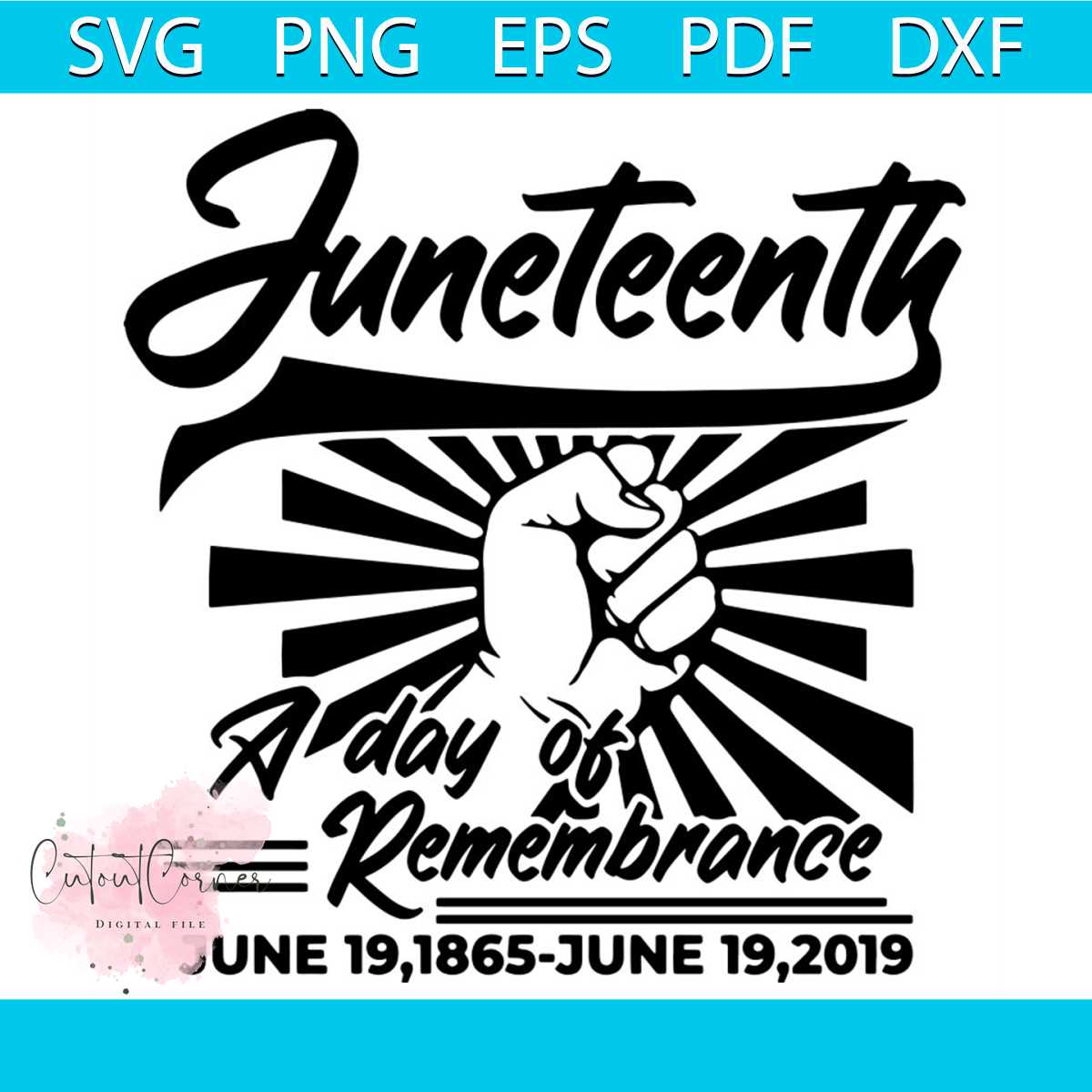 Juneteenth A Day Of Remembrance Svg, Juneteenth Svg, Junetee | Inspire ...