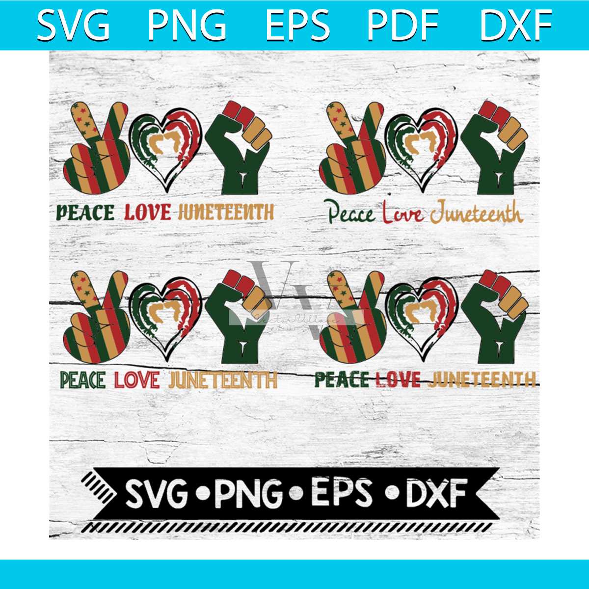 Peace Love Juneteenth Bundle Svg, Juneteenth Svg, Juneteenth | Inspire ...