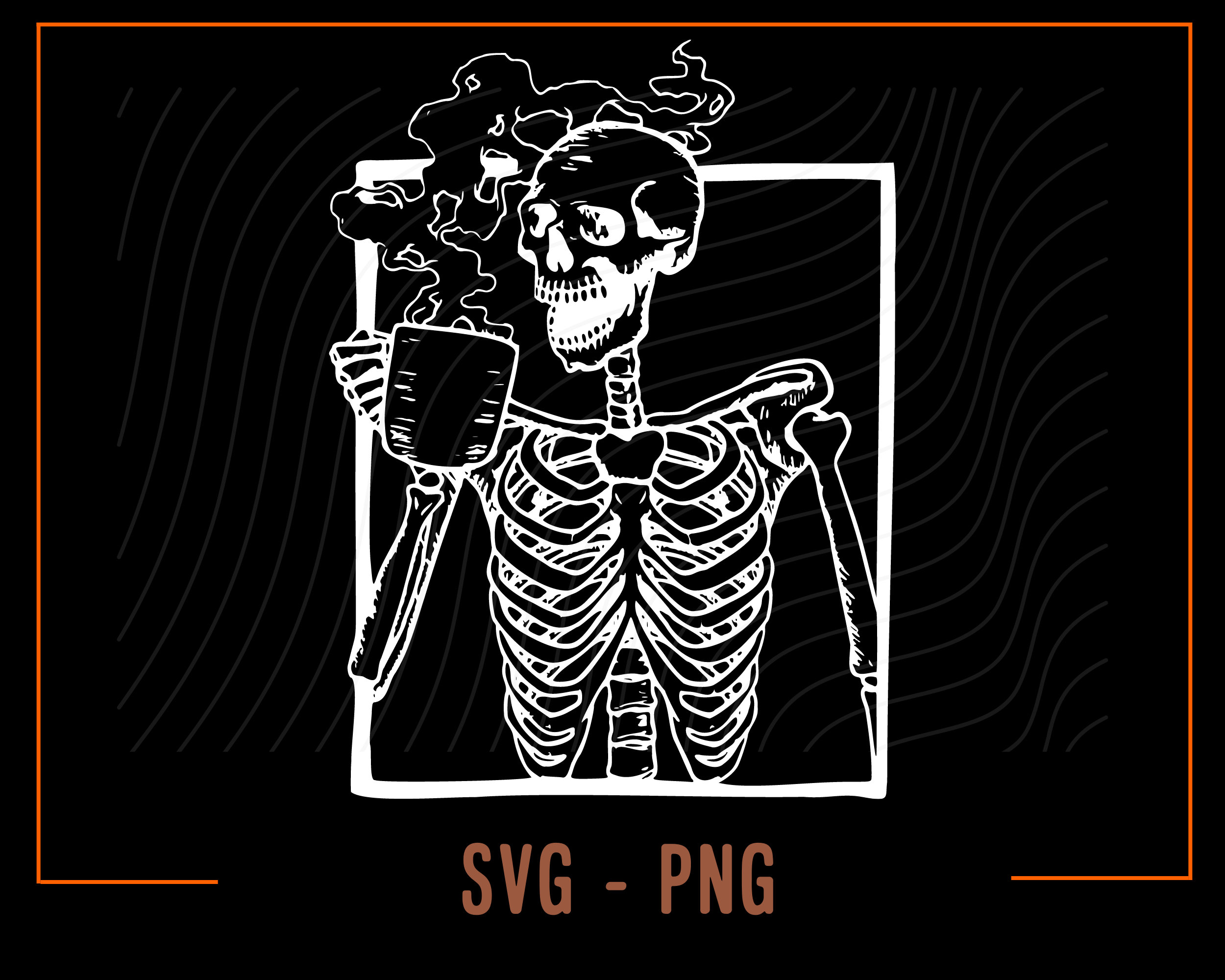 Skeleton Drinking Coffee Svg, Skeleton Svg, Coffee cut file, | Inspire ...