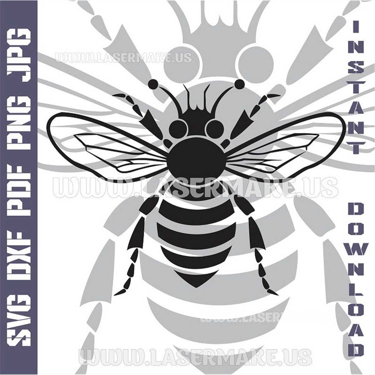 Bee SVG file | cut file for cricut | printable png| SVG dxf - Inspire ...
