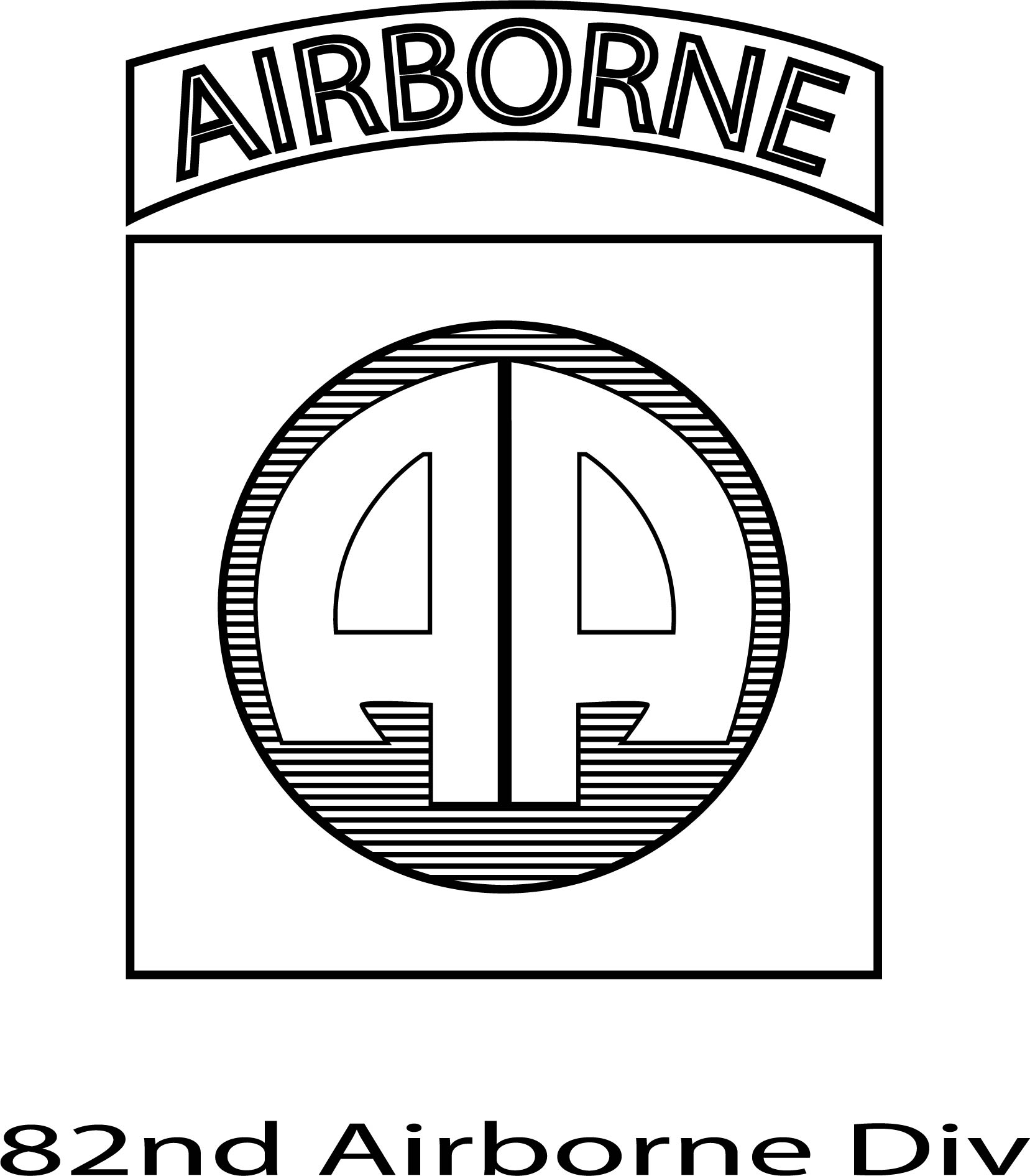 82nd Airborne Div vector file SVG DXF EPS PNG JPG FILE | Inspire Uplift