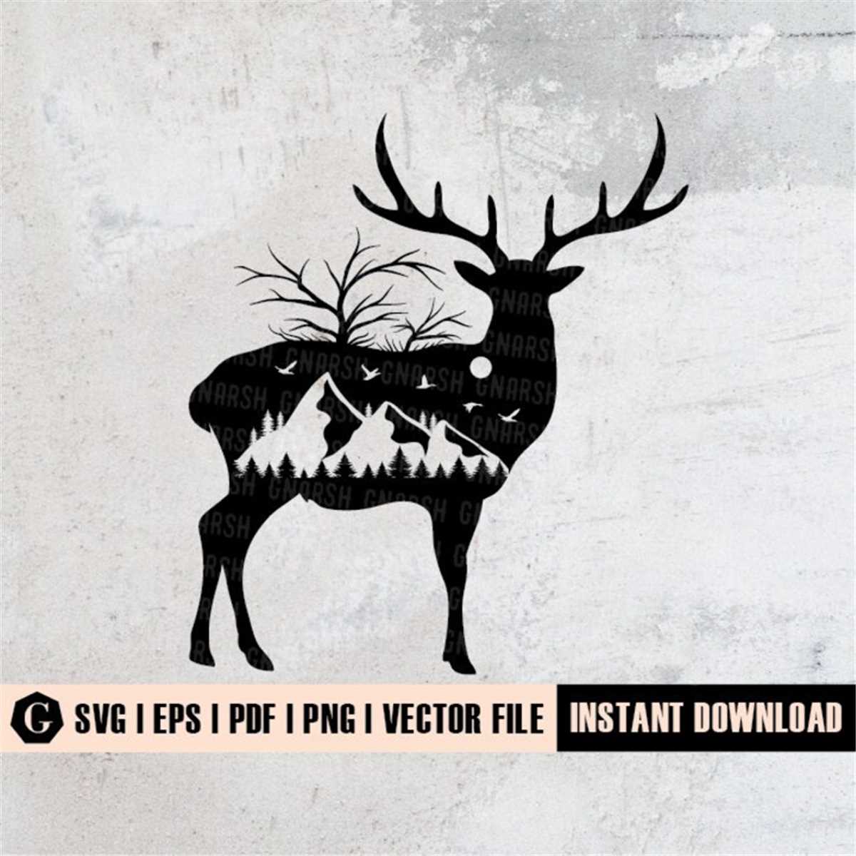 Deer Svg | Buck Svg | Animals Svg | Wild Animals svg | Flora | Inspire ...