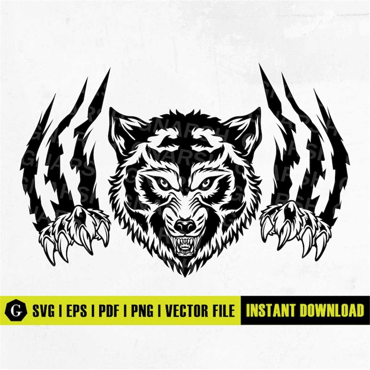 Wolf Claw Scratch Svg | Claw Scratches Svg | Werewolf Svg | - Inspire ...