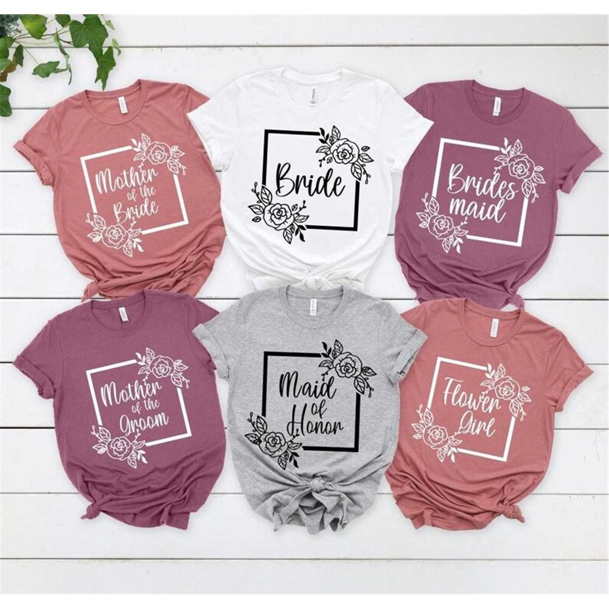 Bridesmaid Party Group, Wedding Shirt, Team Bride Shirt, Bac | Inspire ...