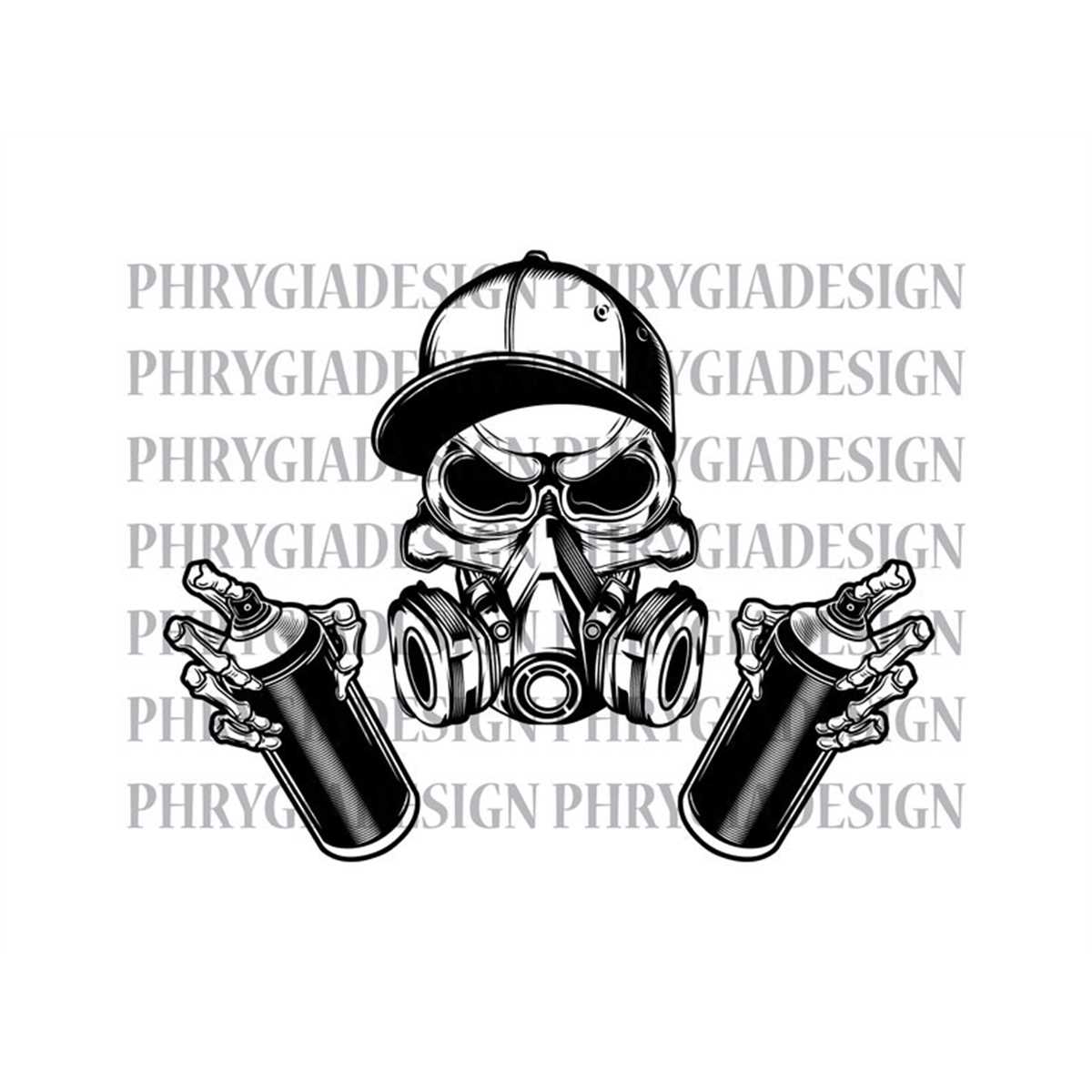 Graffiti Skull Svg , Skull Graffiti Svg , Spray Paint Svg , | Inspire ...