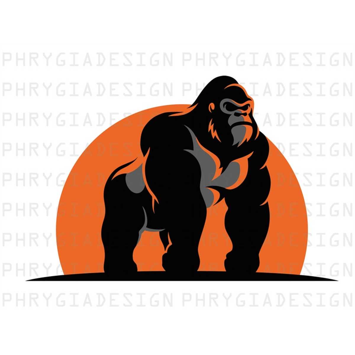 Gorilla Svg Png , Gorilla Clipart , Gorilla Sublimation Desi | Inspire ...