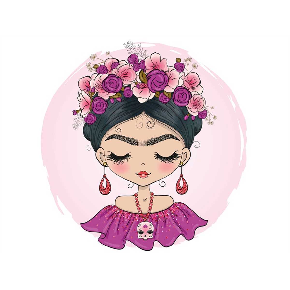 Frida Png , Frida Clipart , Frida Kahlo , Digital Download | Inspire Uplift