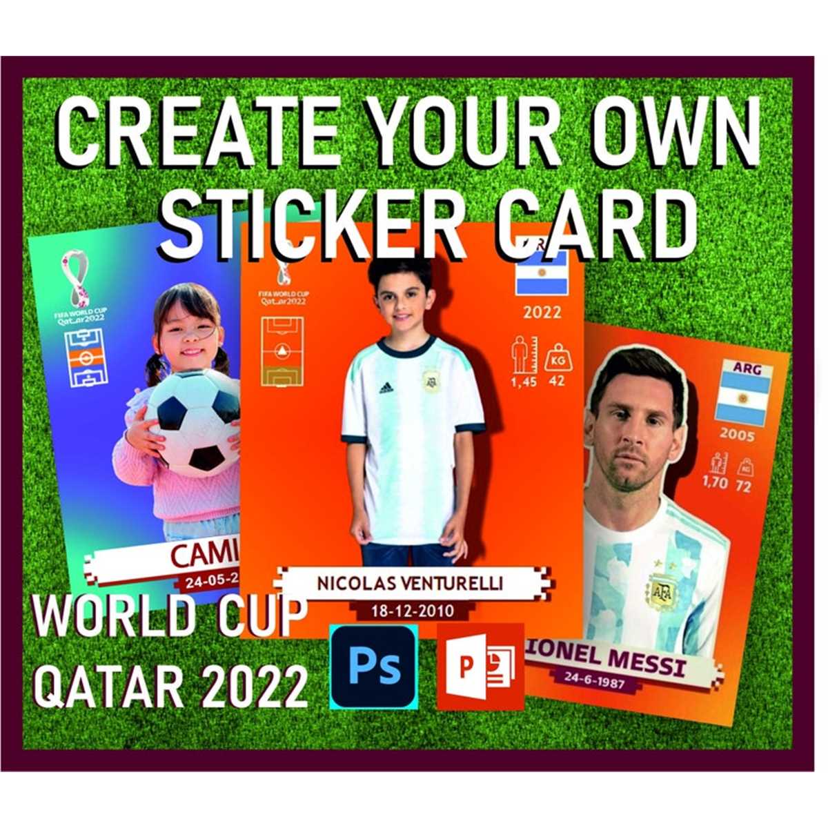 Custom Sticker Football Card | Personalized Stickers Soccer | Inspire ...