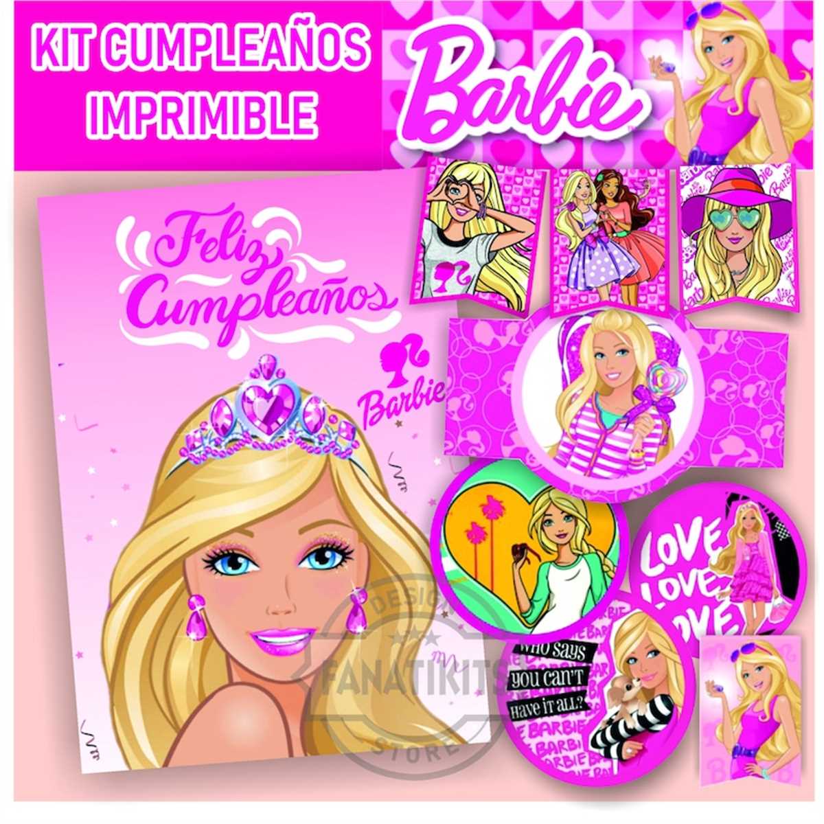 Barbi Printable Kit | Birthday Party Candy Bar | Printable P | Inspire ...