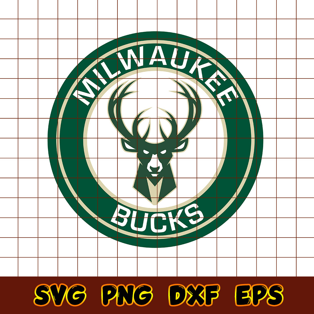 Milwaukee Bucks NBA Logo Svg, NBA, NBA Logo, NBA Teams, NBA - Inspire ...
